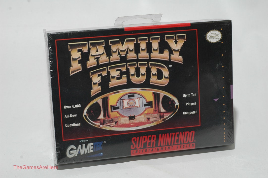 Family Feud - Super Nintendo, Gametek 1993 Brand New - Etsy