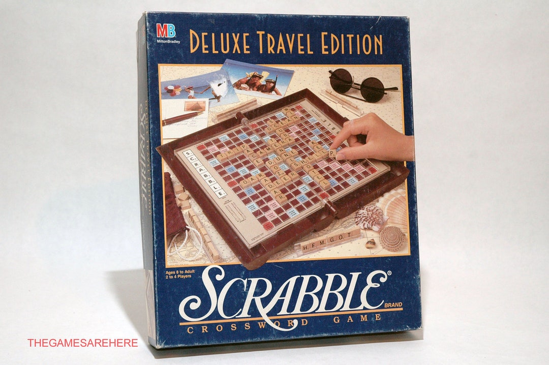 Scrabble Deluxe Travel Edition - Milton Bradley 1990 (read Description ...