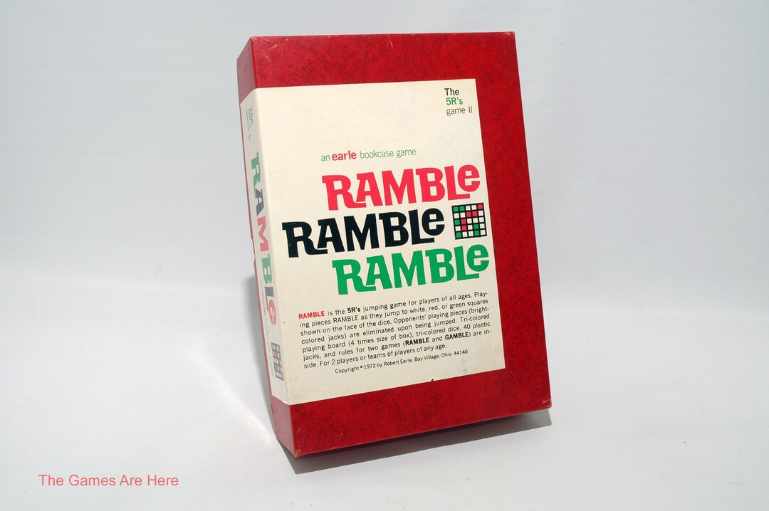 Ramble Bookcase Game - Earle 1972 COMPLETE - Etsy