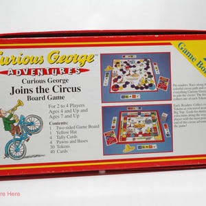 Curious George Adventures Game - Roseart 2003 COMPLETE - Etsy
