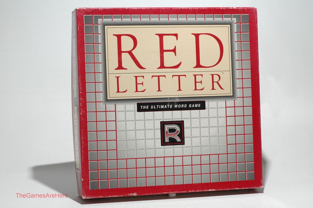 Red Letter Word Game - Games Gang 1989 COMPLETE - Etsy