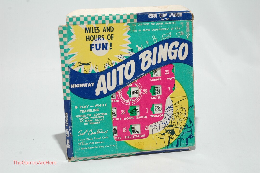 Highway Auto Bingo Vintage COMPLETE - Etsy