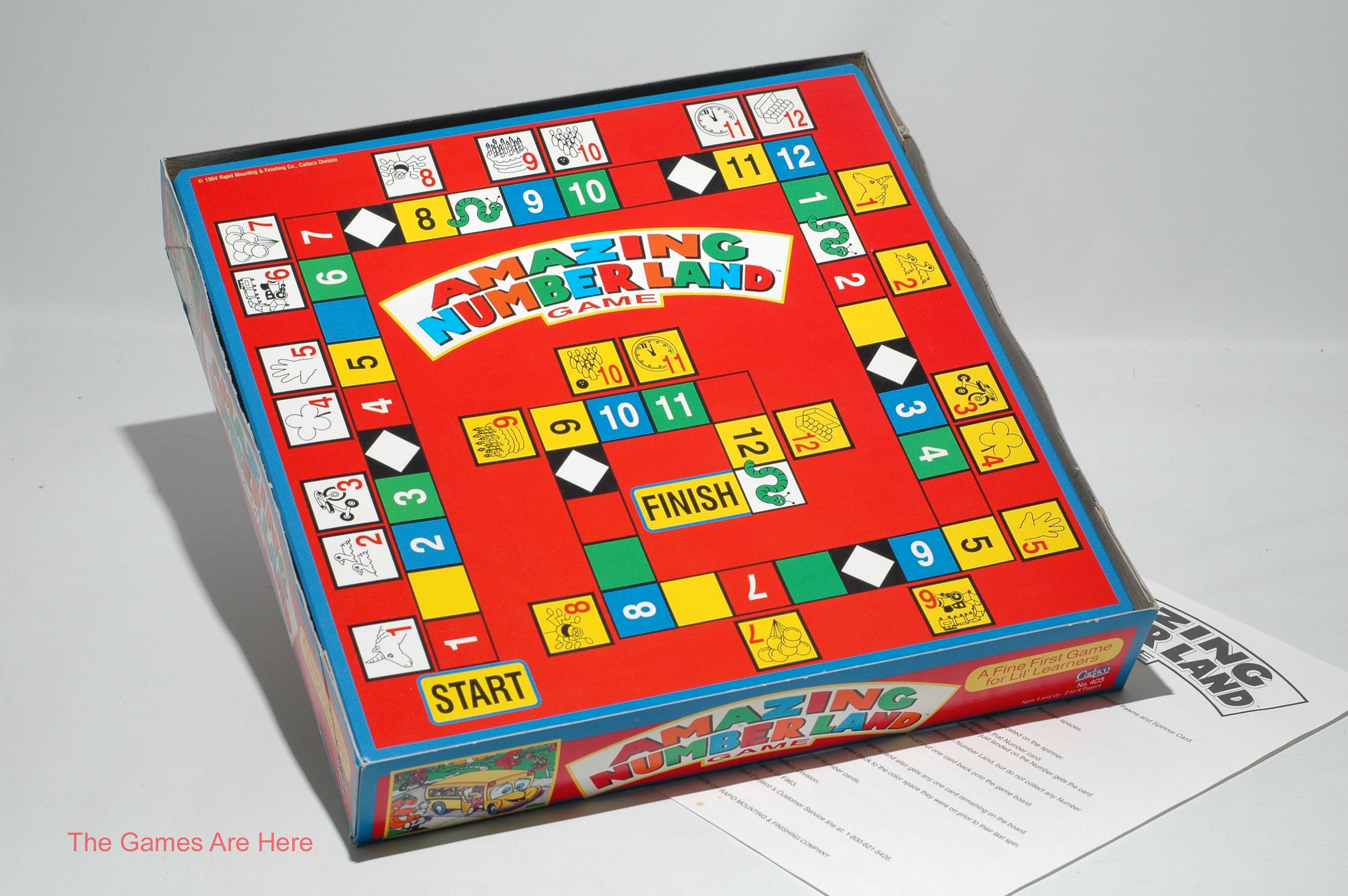 Amazing Numberland Game Cadaco 1994 COMPLETE w Some New | Etsy