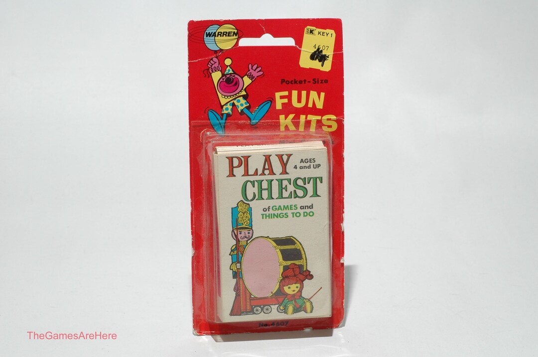 Play Chest Games and Things to Do Cards - Warren Vintage Brand New - Etsy