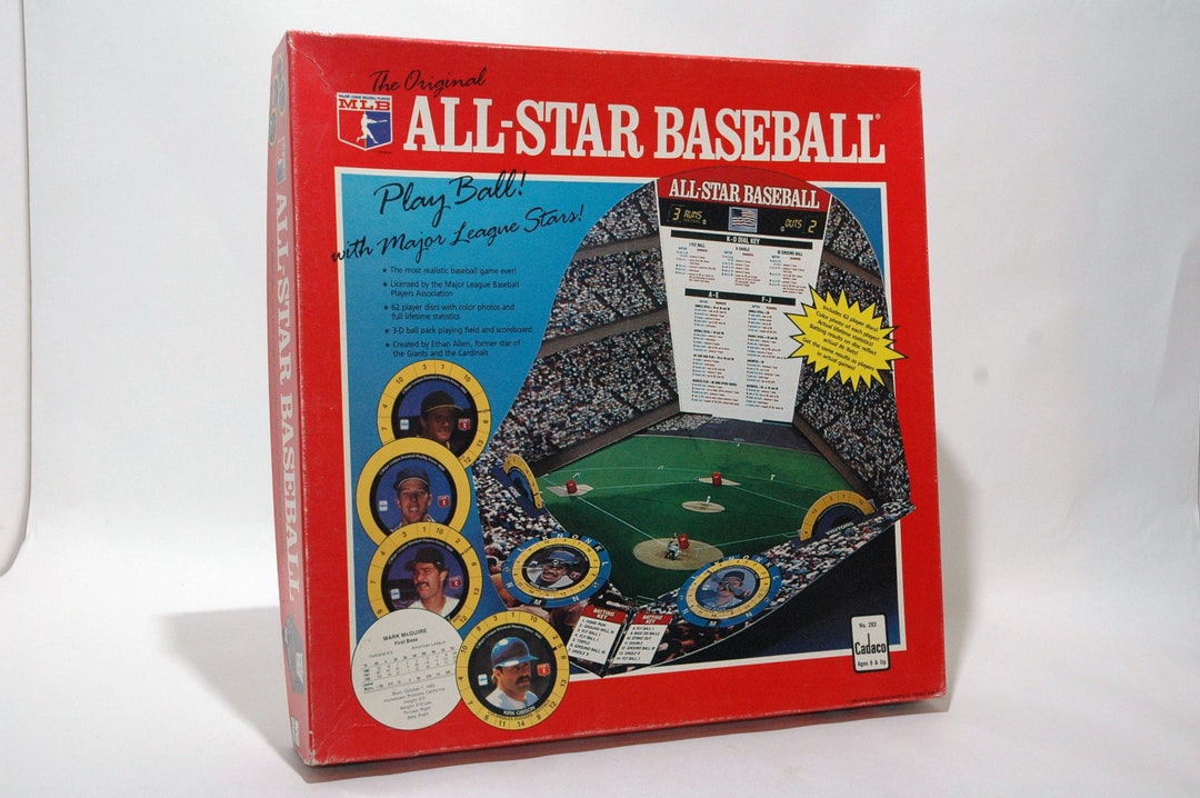 All Star Baseball Game Cadaco 1989 COMPLETE read Description - Etsy