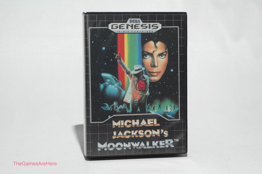 Michael Jackson's Moonwalker - Sega Genesis, 1990 COMPLETE Tested Good ...