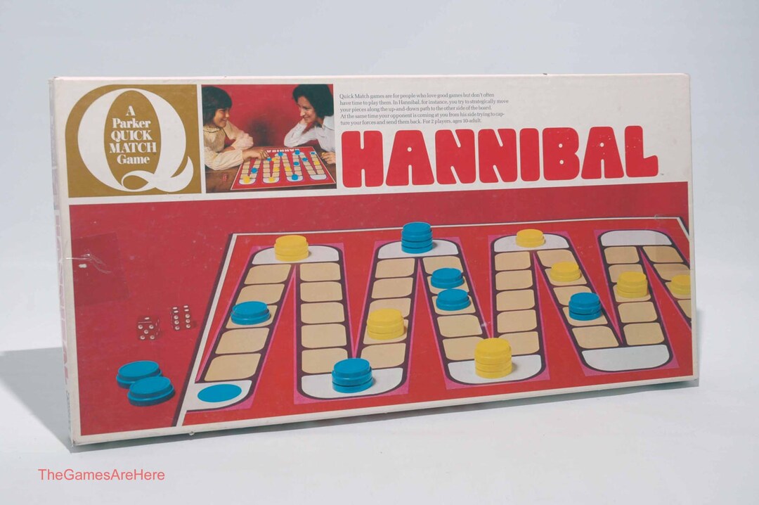 Hannibal Strategy Board Game - Parker Brothers 1974 COMPLETE W Box Wear ...