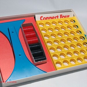 Connect Four Vertical Checkers Game Milton Bradley 1979 COMPLETE read ...