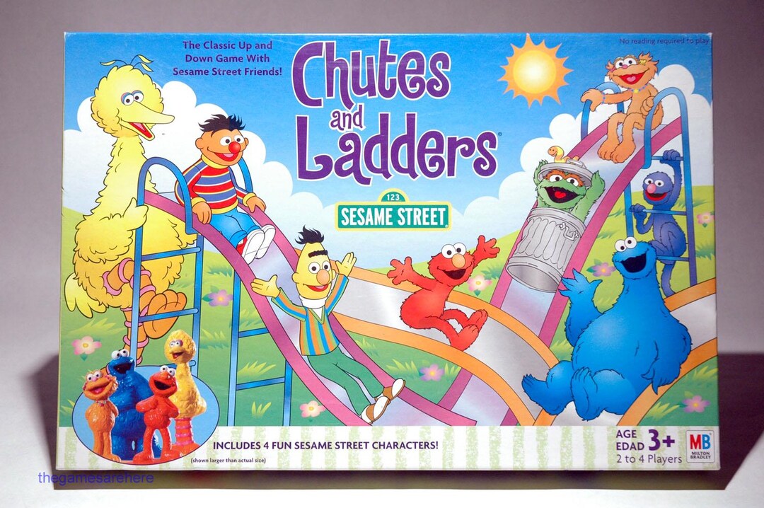 Chutes and Ladders Sesame Street Game - Milton Bradley 2004 (read ...