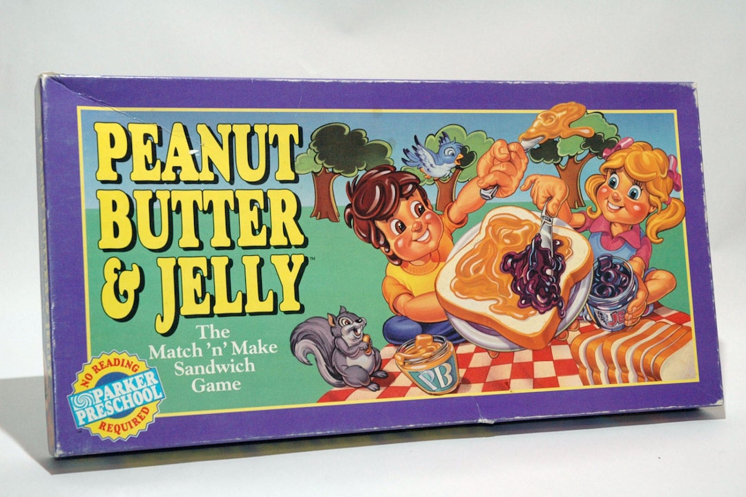 Peanut Butter & Jelly Matching Game Parker Brothers 1993 W Box Wear ...