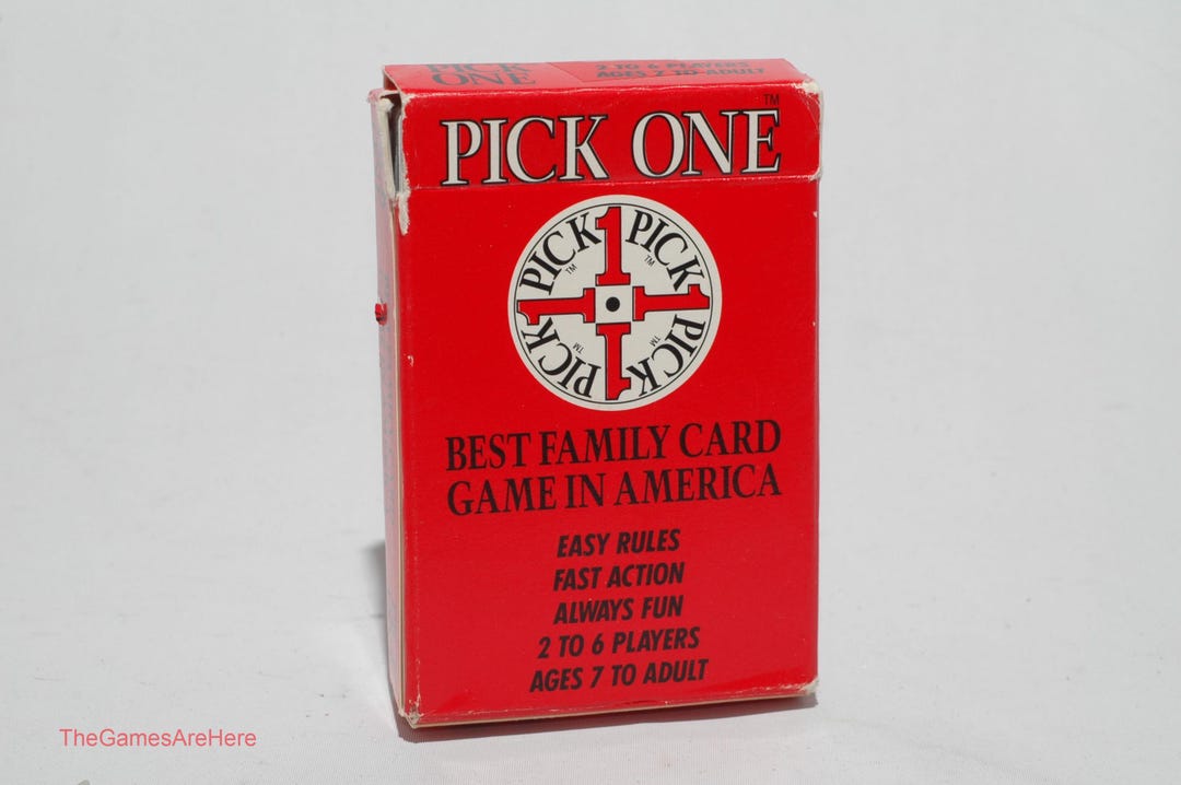 Pick One Card Game - Don Vayle 1989 COMPLETE - Etsy