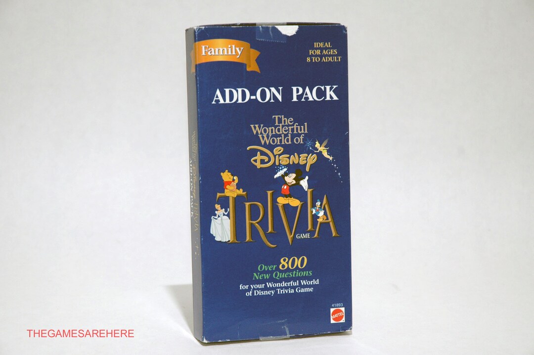 Wonderful World of Disney Trivia ADD ON PACK Family Version - Etsy