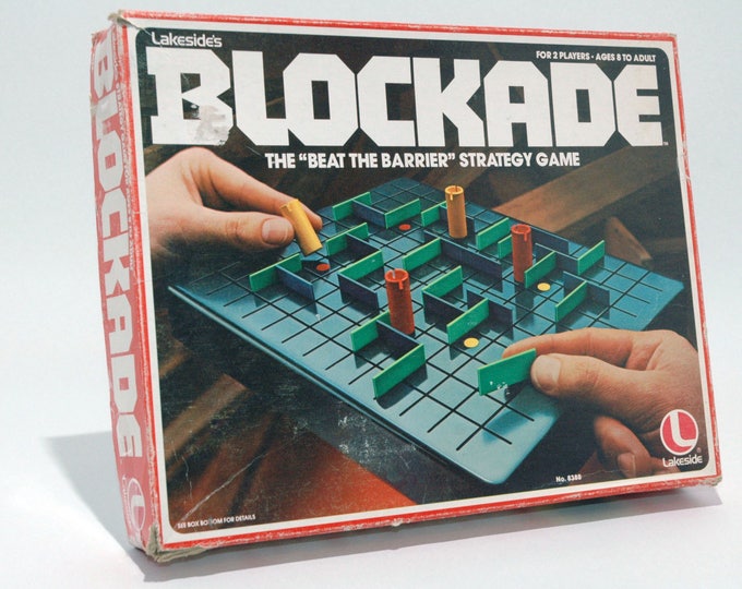 Blockade Barrier Strategy Game Lakeside 1979 COMPLETE W Torn Label read ...