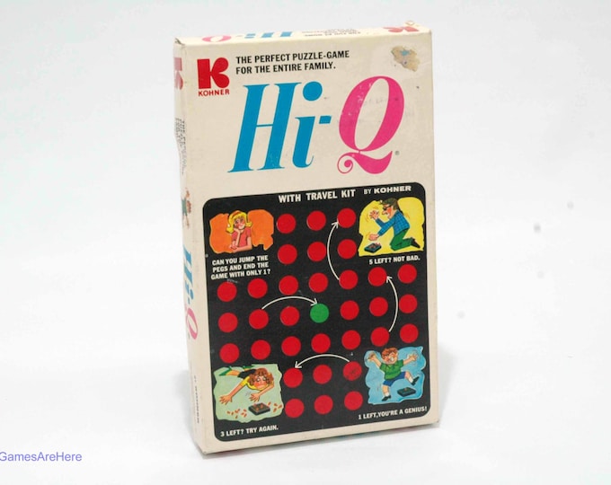 Hi-q Game - Kohner 1972 Peg Jump Game COMPLETE W Some Wear (read ...