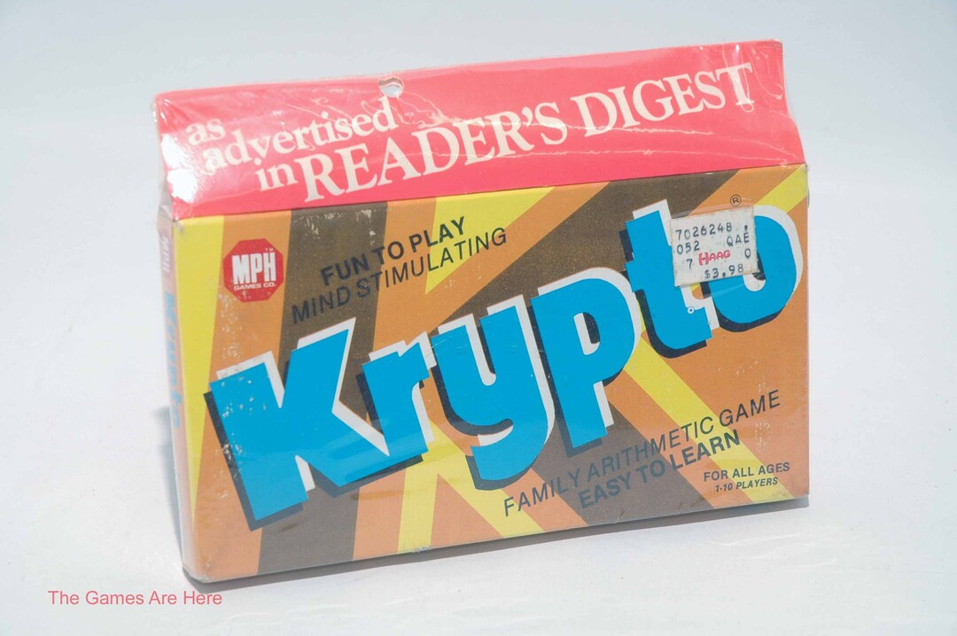 Krypto Arithmetic Card Game MPH VINTAGE Brand New - Etsy
