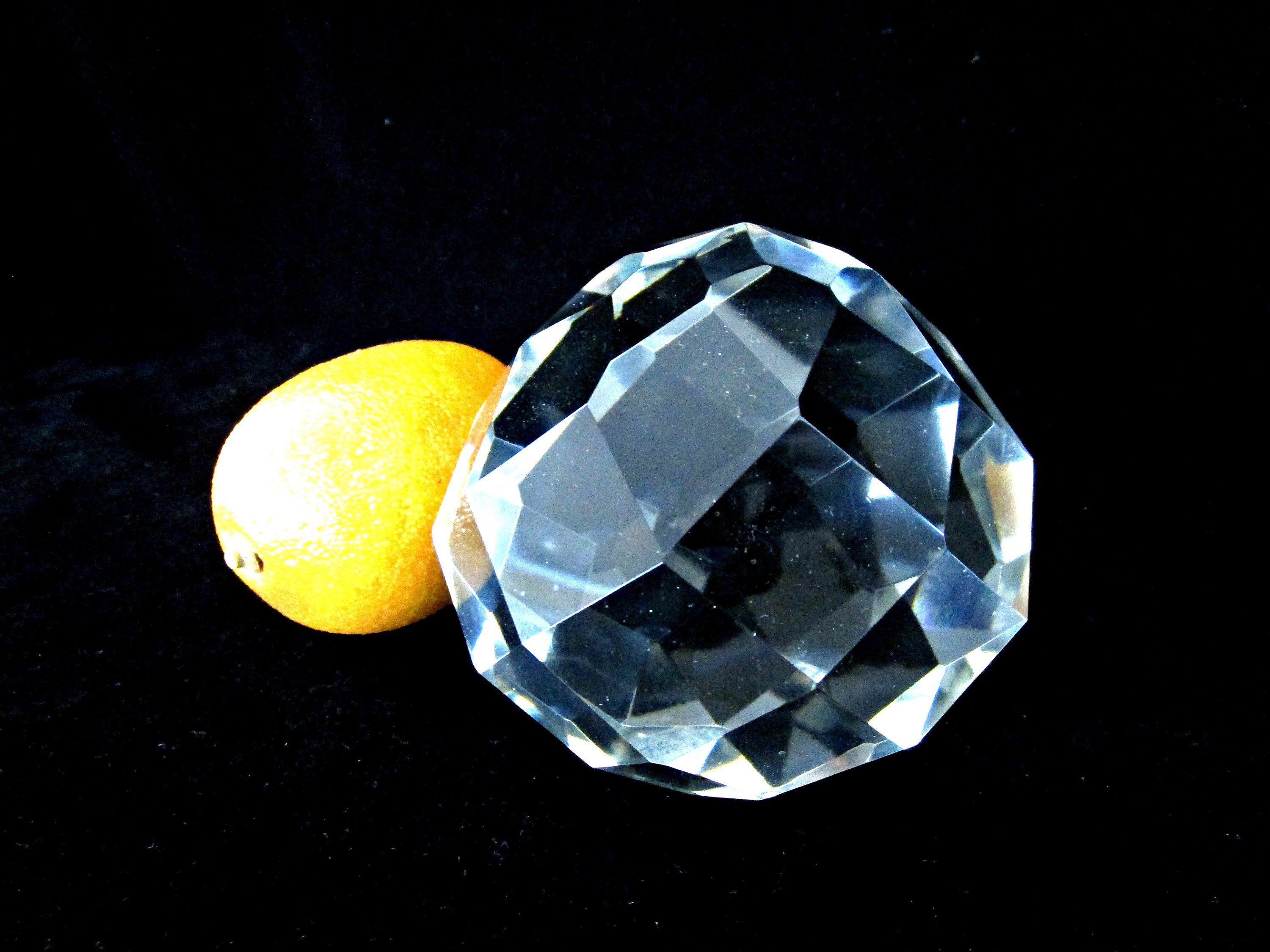 Crystal Paperweight Faceted Crystal Paperweight Crystal | Etsy