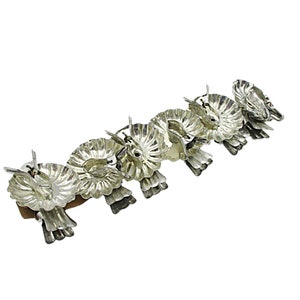 Christmas Tree Candle Clips, Set of 6, Tin Clip on Candleholders ...