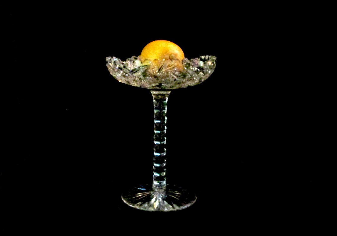 Antique Cut Crystal Compote Tall Long Stemmed Compote - Etsy