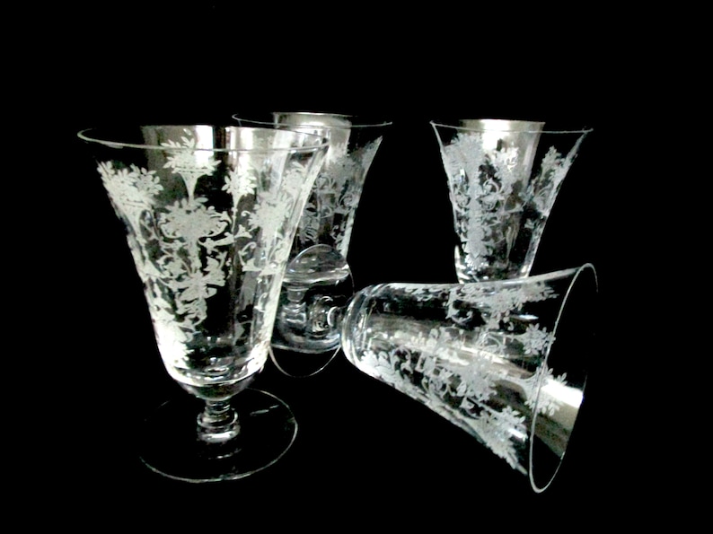Crystal Stemware Morgantown Mayfair Acid Etched Ice Tea - Etsy