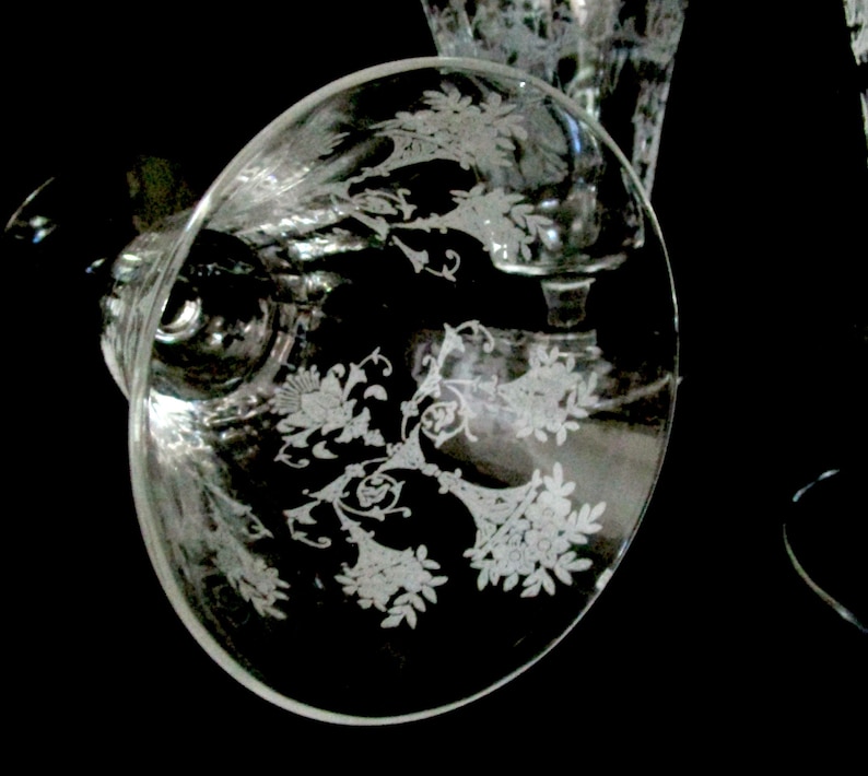 Crystal Stemware Morgantown Mayfair Acid Etched Ice Tea - Etsy