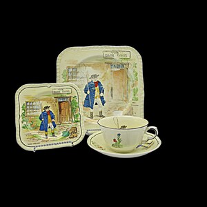 Charles Dickens Character Dish Set Tony Weller, 4pc Set, Luncheon and ...