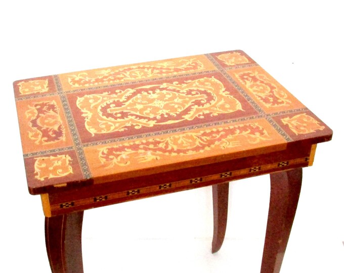 Reuge Musical Table, Small Italian Table With Reuge Music Box Movements ...