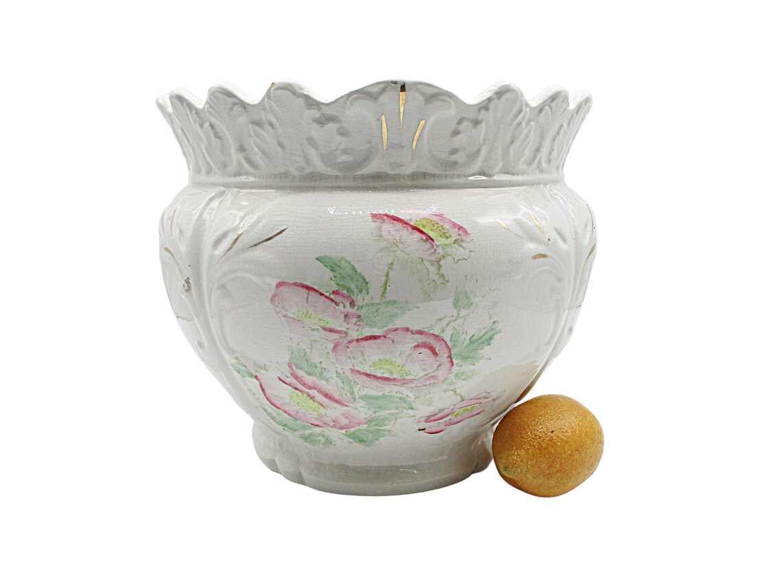 Antique Jardiniere Doric Porcelain Made in England Large - Etsy