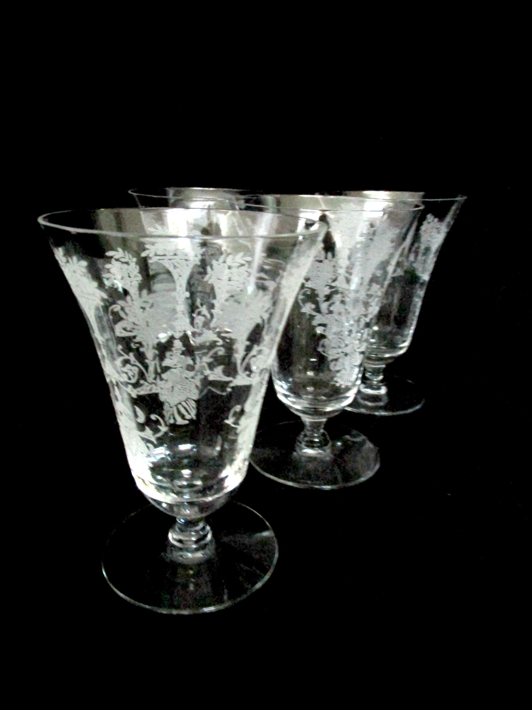 Crystal Stemware Morgantown Mayfair Acid Etched Ice Tea | Etsy