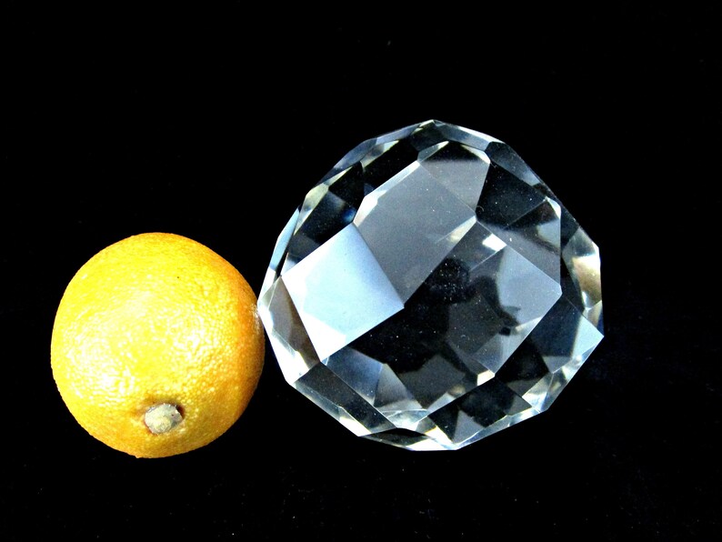 Crystal Paperweight Faceted Crystal Paperweight Crystal - Etsy