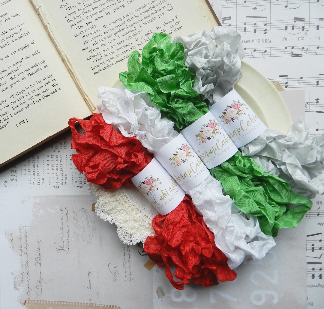 Seam Binding Ribbon / Crinkled / 20 Yards / Shabby Chic Ribbon ...