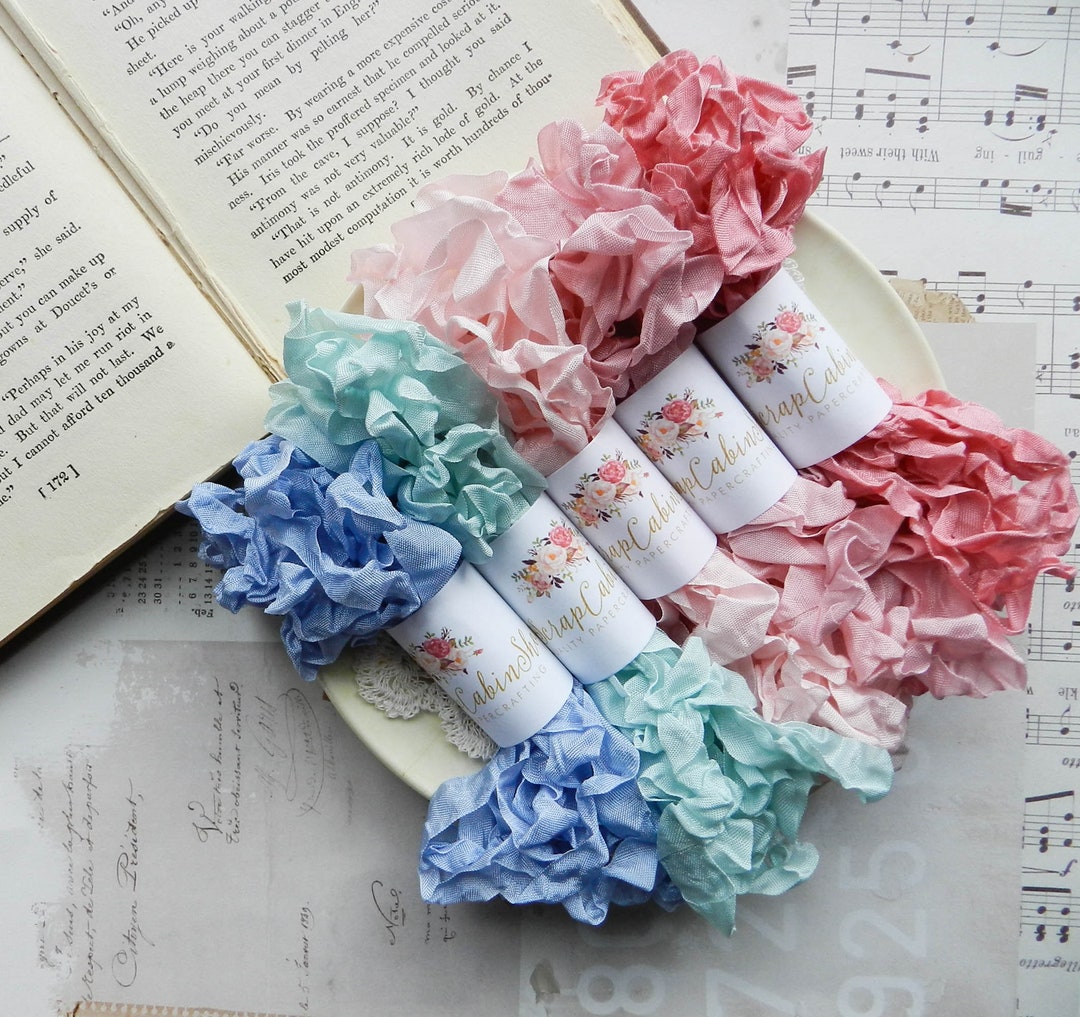 Seam Binding Set/ Crinkled / 25 Yards / Bundles / Curly Ribbon / Queen ...