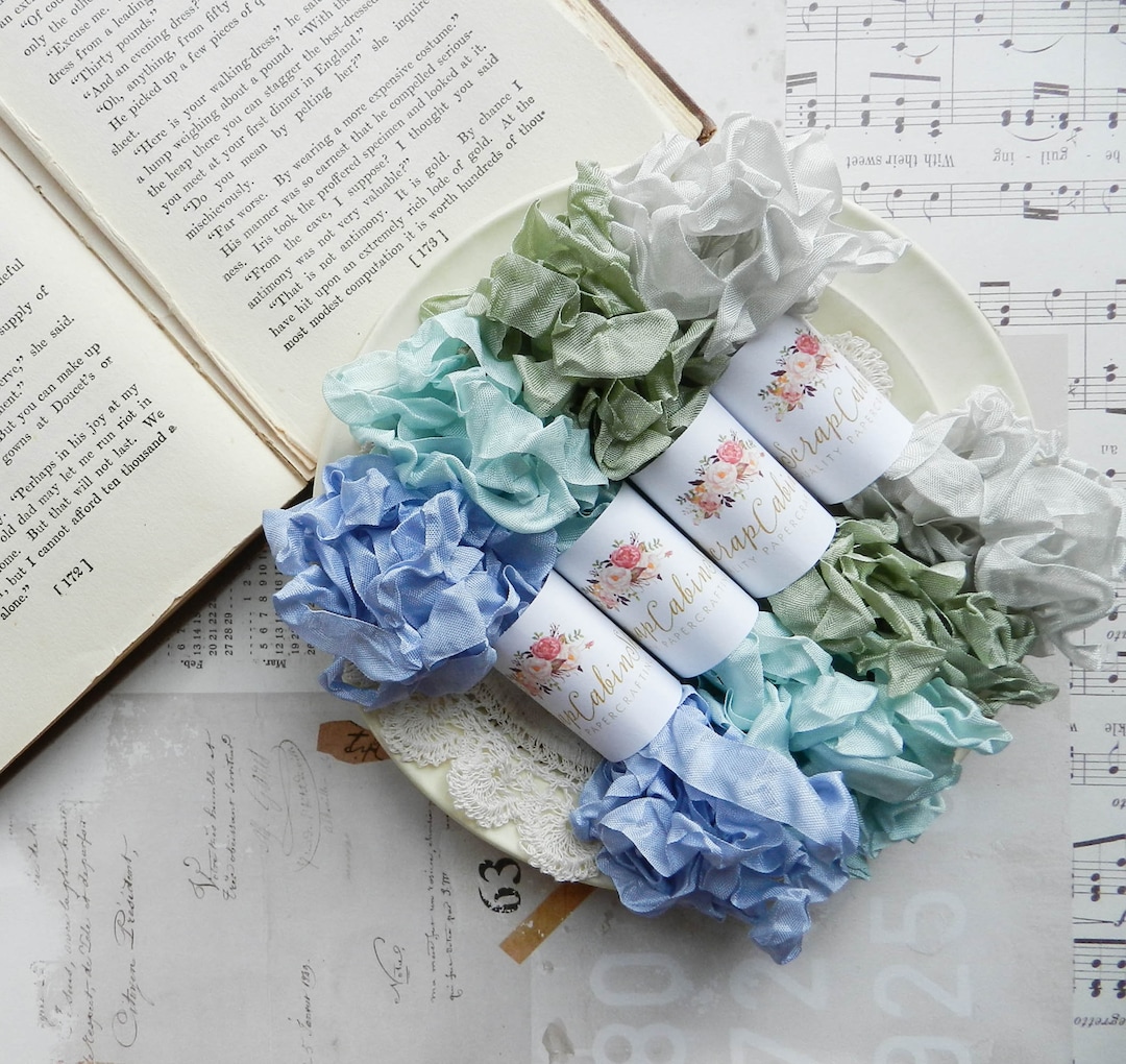 Seam Binding / Crinkly / Hand Crinkled / 20 Yards / Queen Blue, Sea ...