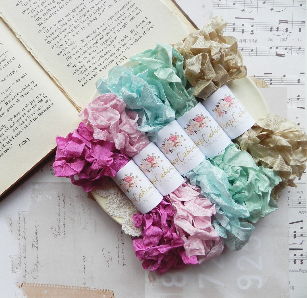 Limited Edition Seam Binding Set/ Crinkled / 25 Yards / Bundles / Curly ...