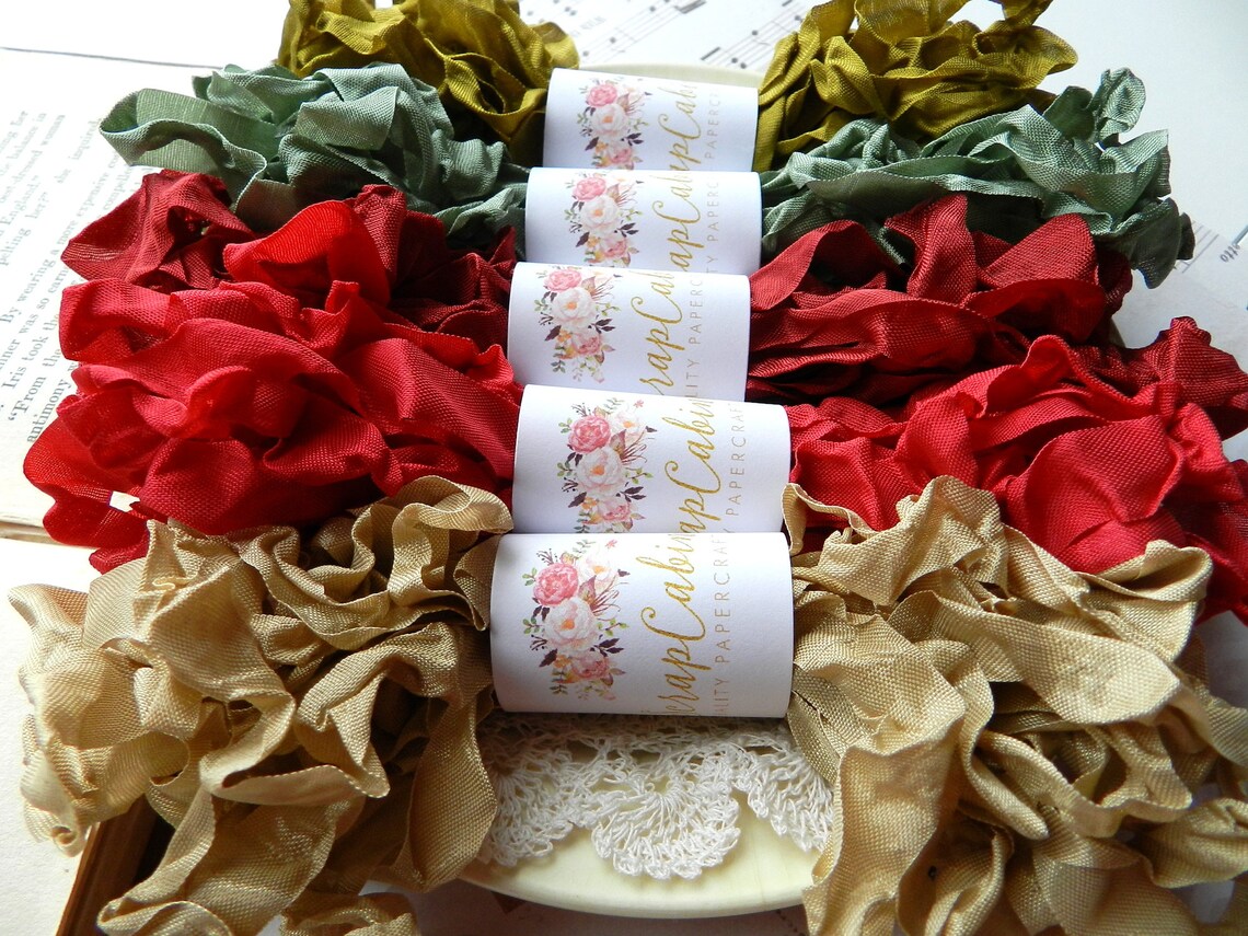 Limited Edition Seam Binding Set/ Crinkled / 25yards / Bundles / Winter ...