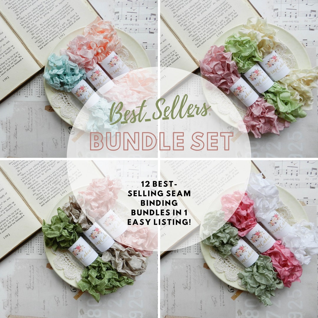 Seam Binding Set / Best Sellers / Crinkled / Ribbon Lot / Ribbon Set ...