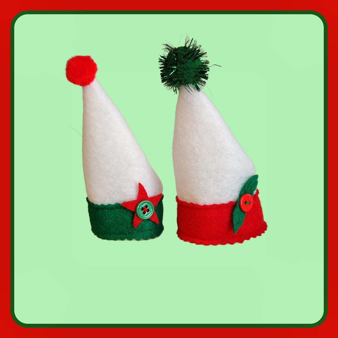 Elf Xmas Hat, Elf Cap, PERSONALIZATION, Elf Costume, Elf Accessories ...