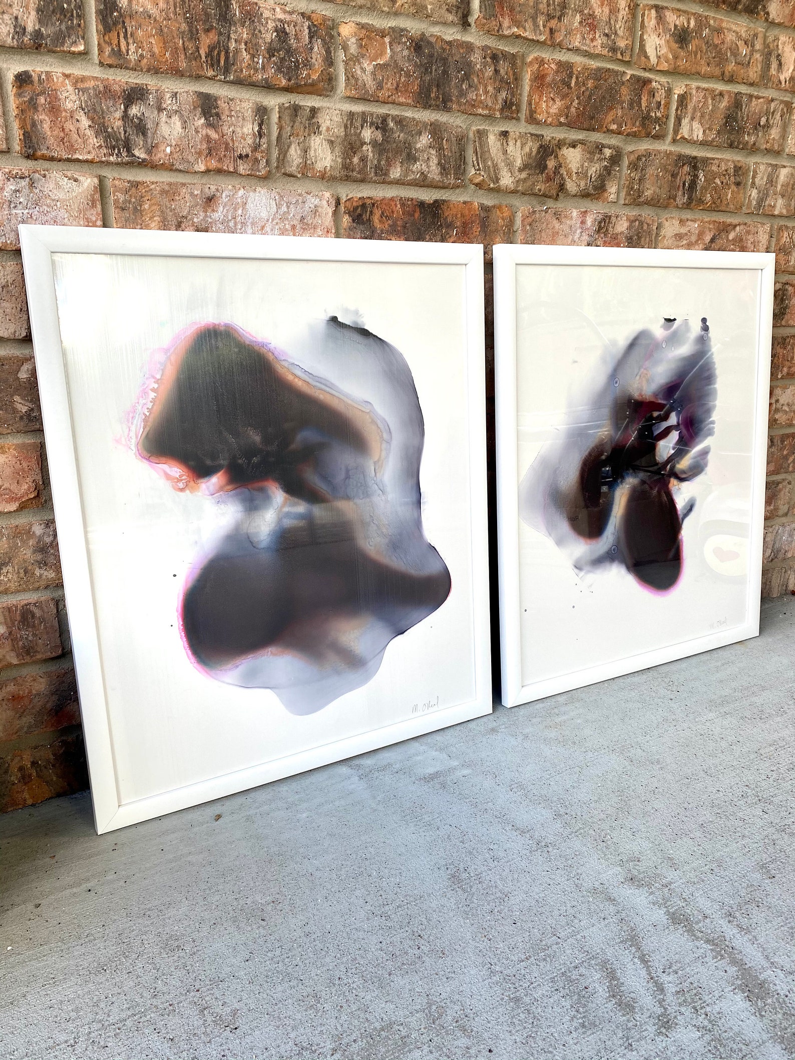 Abstract Expressive Modern Minimalist Ink Painting Black and - Etsy