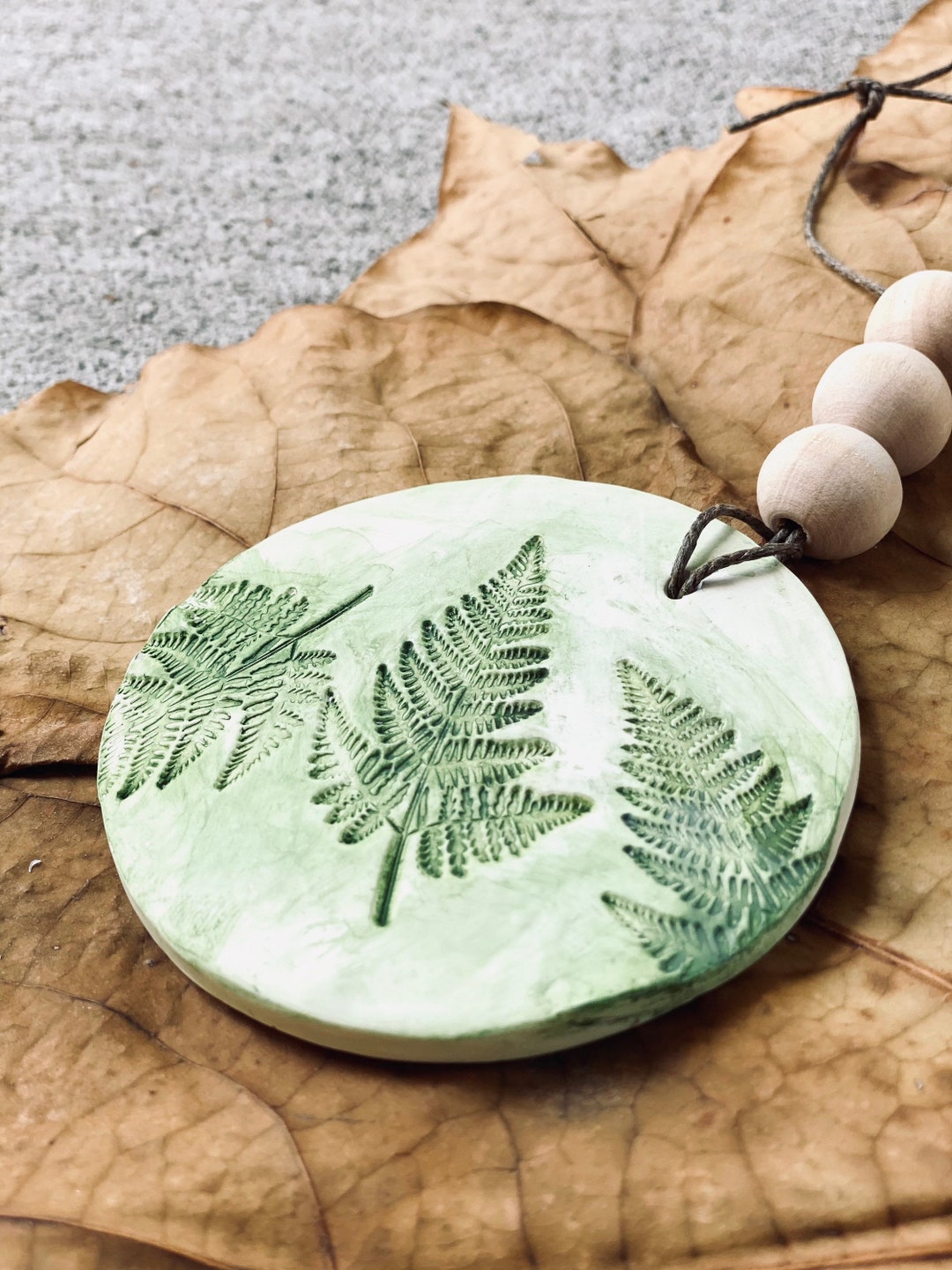 Fern Ornament Nature Christmas Ornament Earthy Plant Lover Gift - Etsy