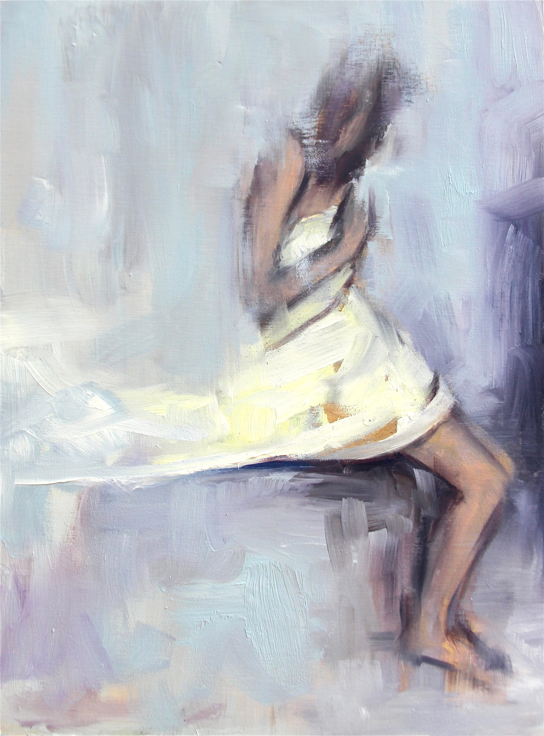 Female Figure Figurative Nude Art Print Wall Decor Female Body Blanket