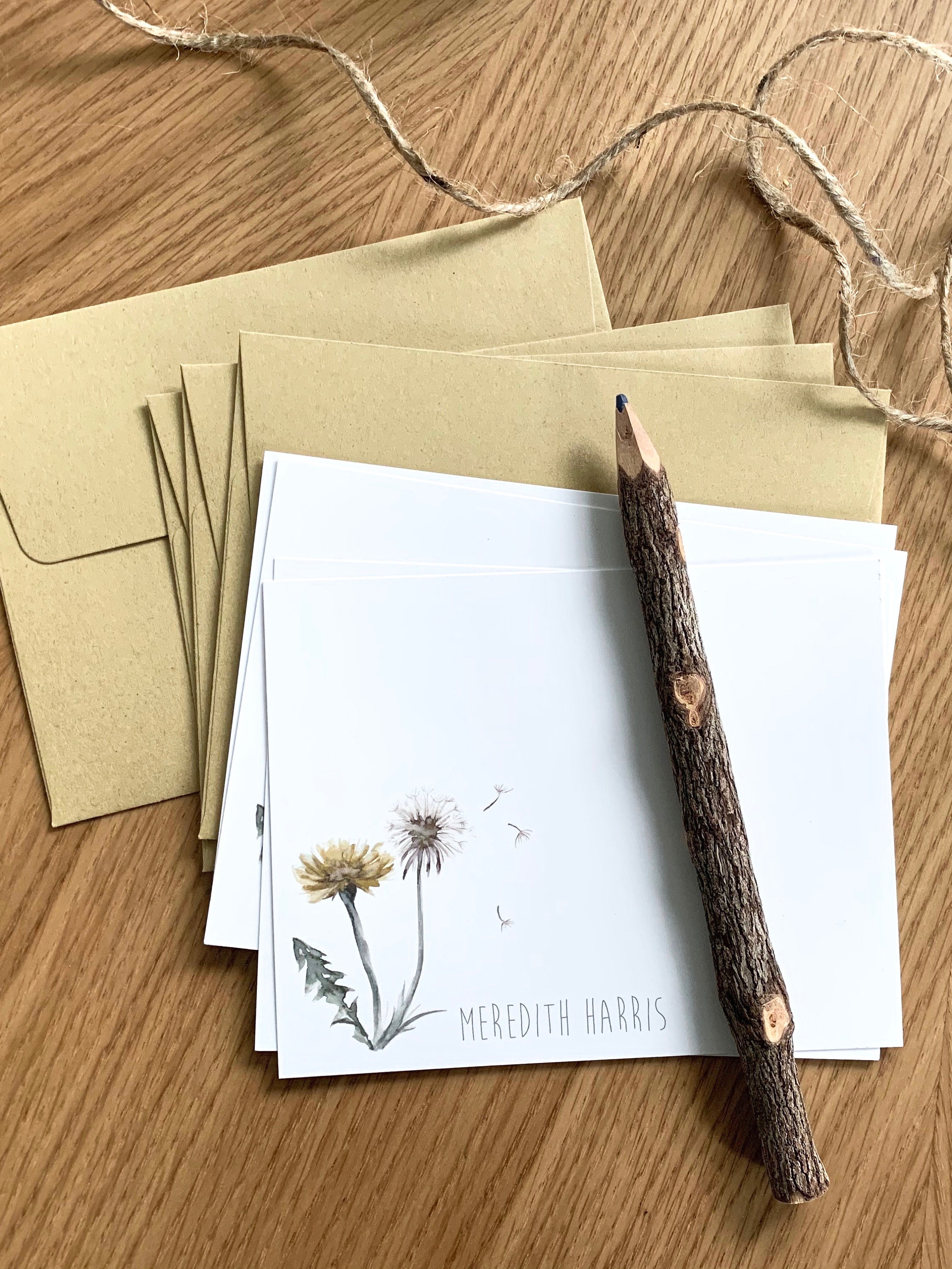 Personalized stationary set for women Stationary flat card set | Etsy