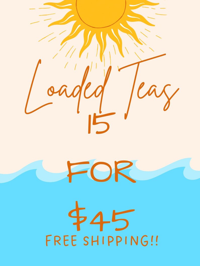 Loaded Tea Energy Tea to Go Tea Kits Free Shipping Loaded Teas - Etsy