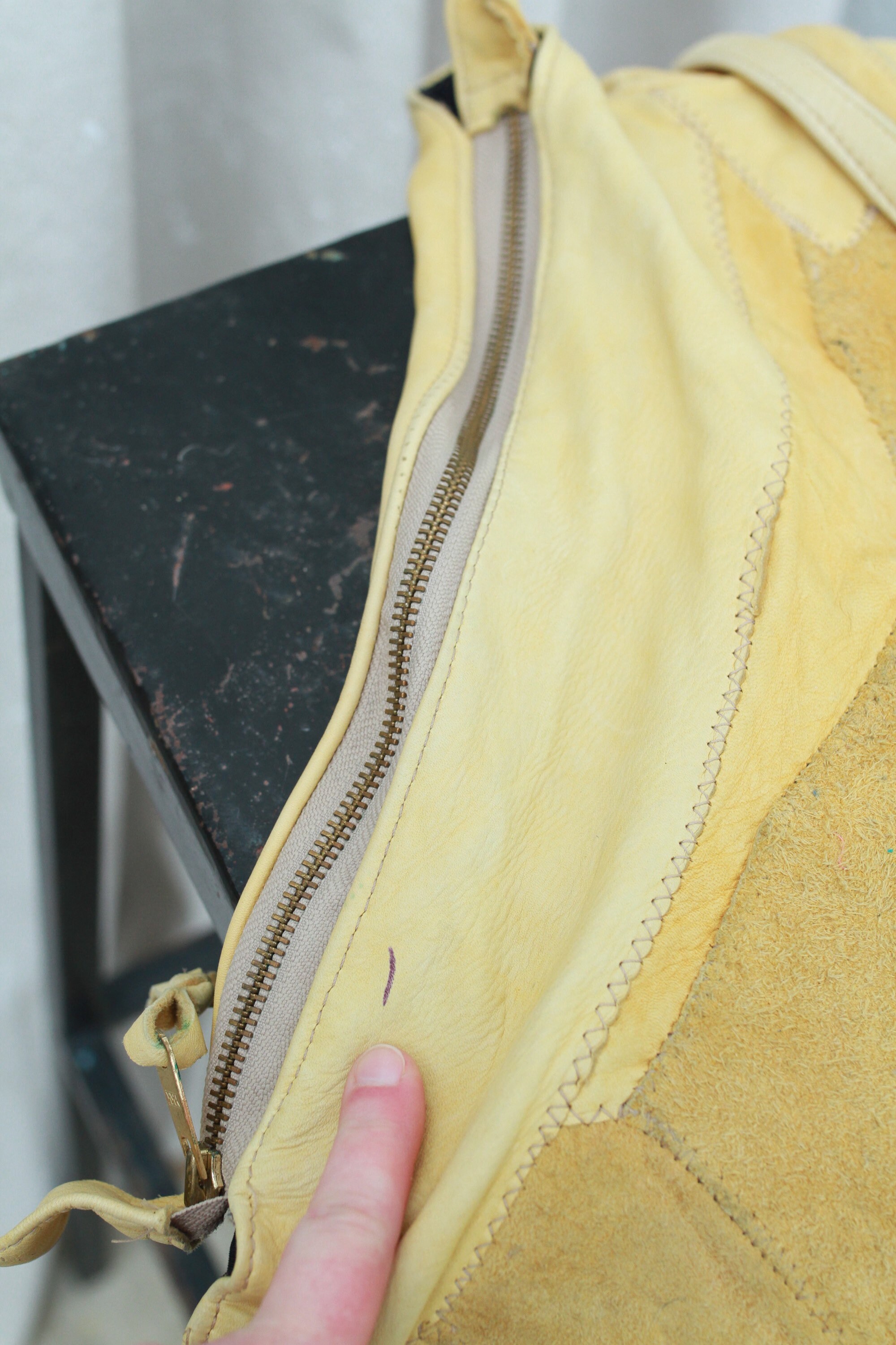 Handmade Buckskin Boho Bag/ Leather Patchwork Purse - Etsy
