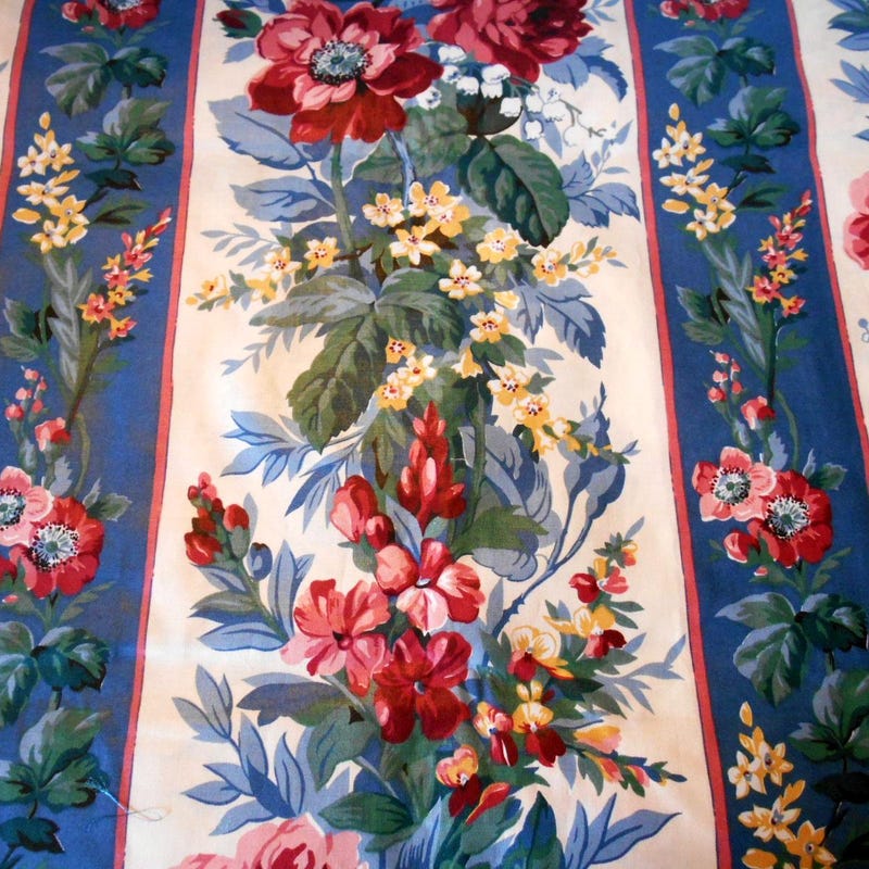 Waverly Rose Fabric - Etsy