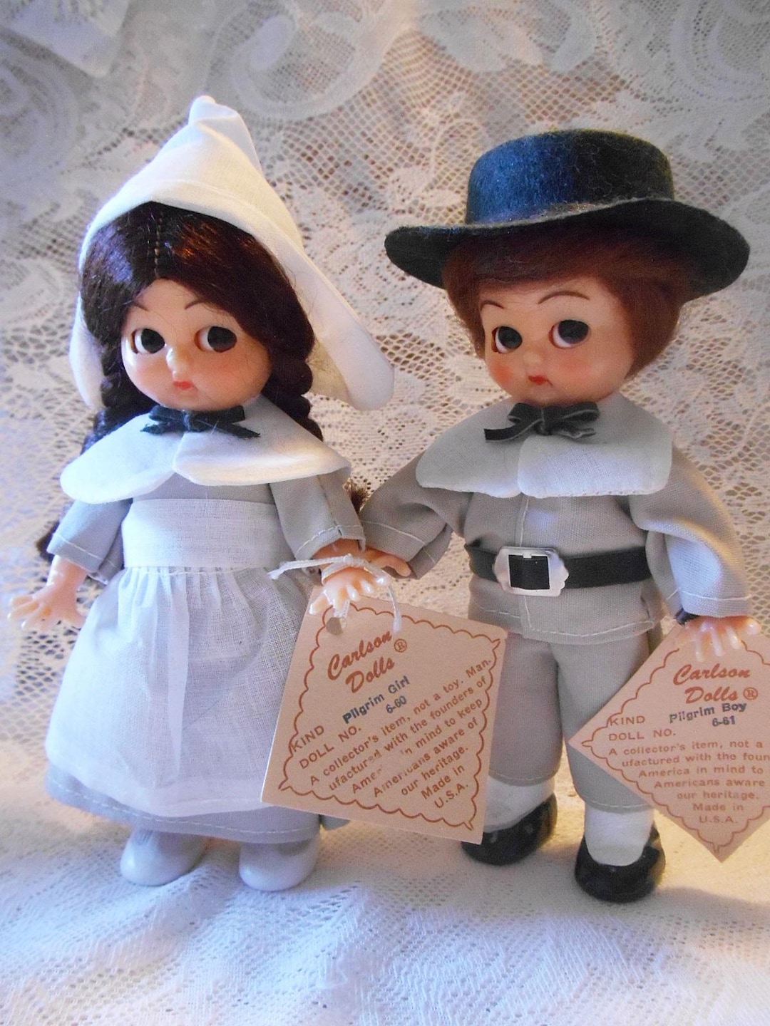 Pair of Adorable Vintage 1960's Pilgrim, Big or Wide Eyed Carlson ...