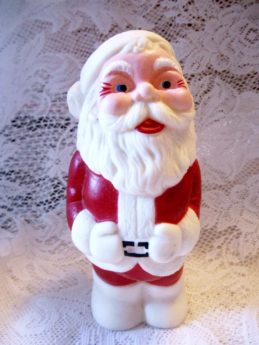 SEVEN Vintage Christmas Candy Containers, Mechanical Santas, A Squeaker ...