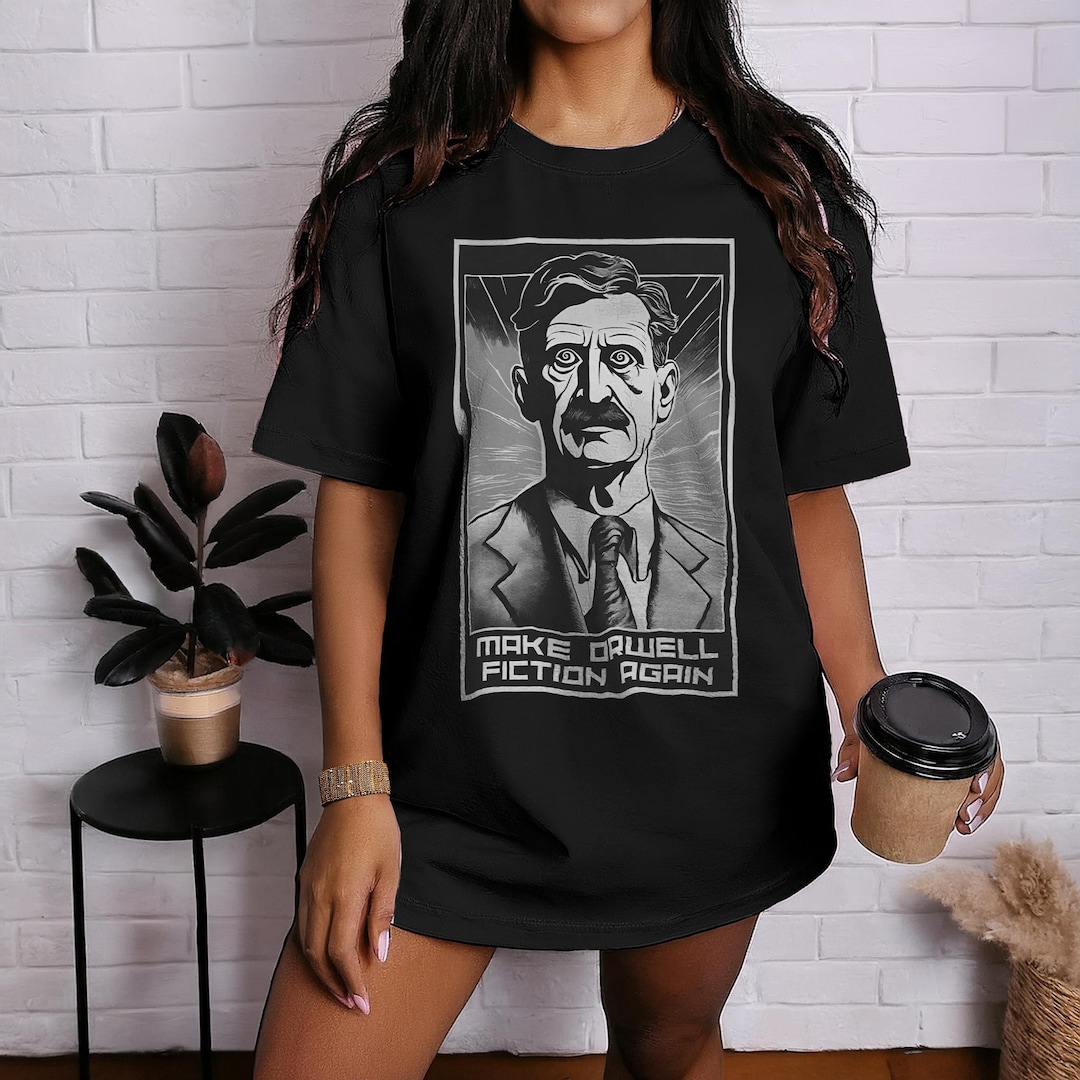 Vintage Orwell T-shirt Sarcastic 1984 Propaganda Tee Patriotic Freedom ...