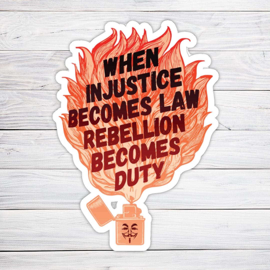 Revolution Sticker Anti-establishment Political Rebellion Decal Guy ...