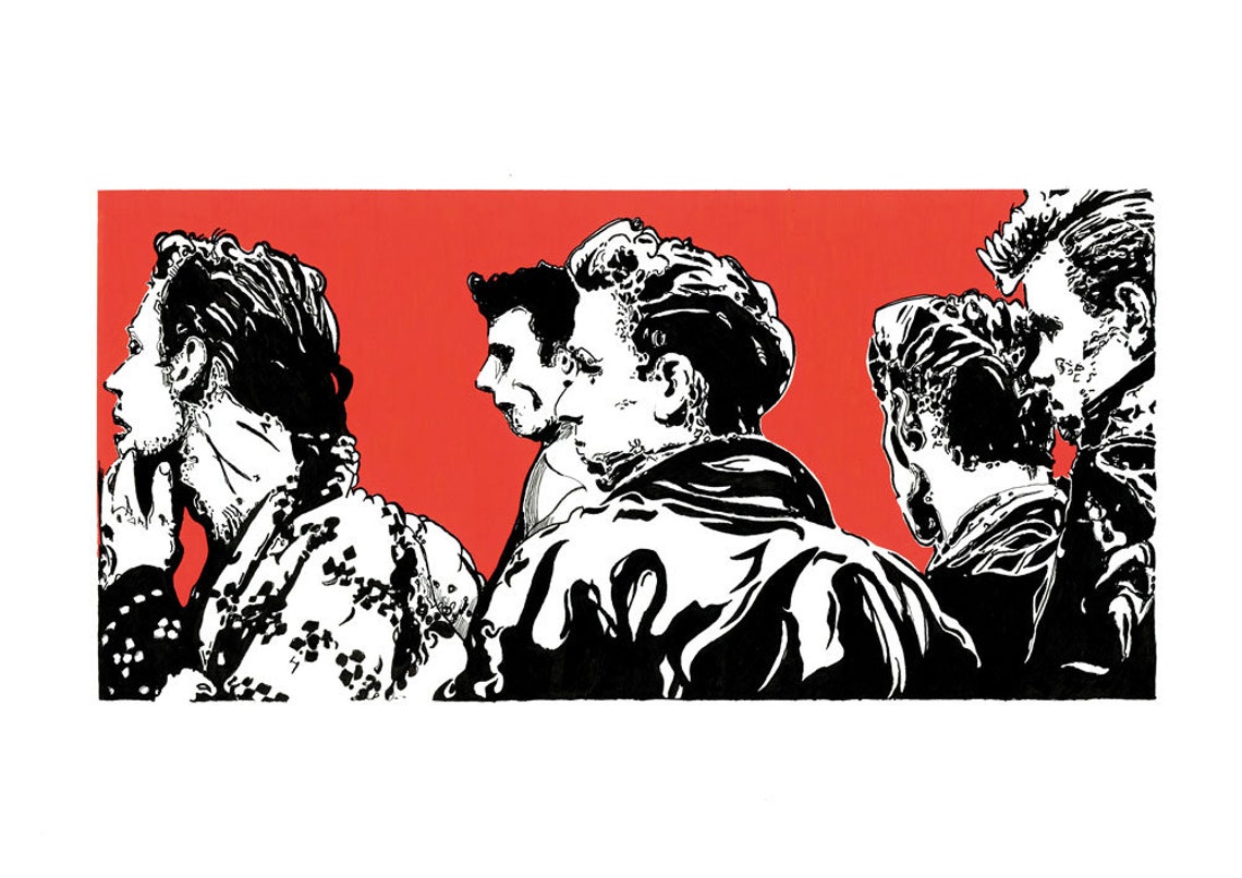 Hand Painted / Drawn Painting the Smiths the World Wouldn't Listen Boys ...