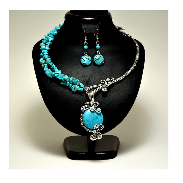 Turquoise Jewelry Set - Etsy