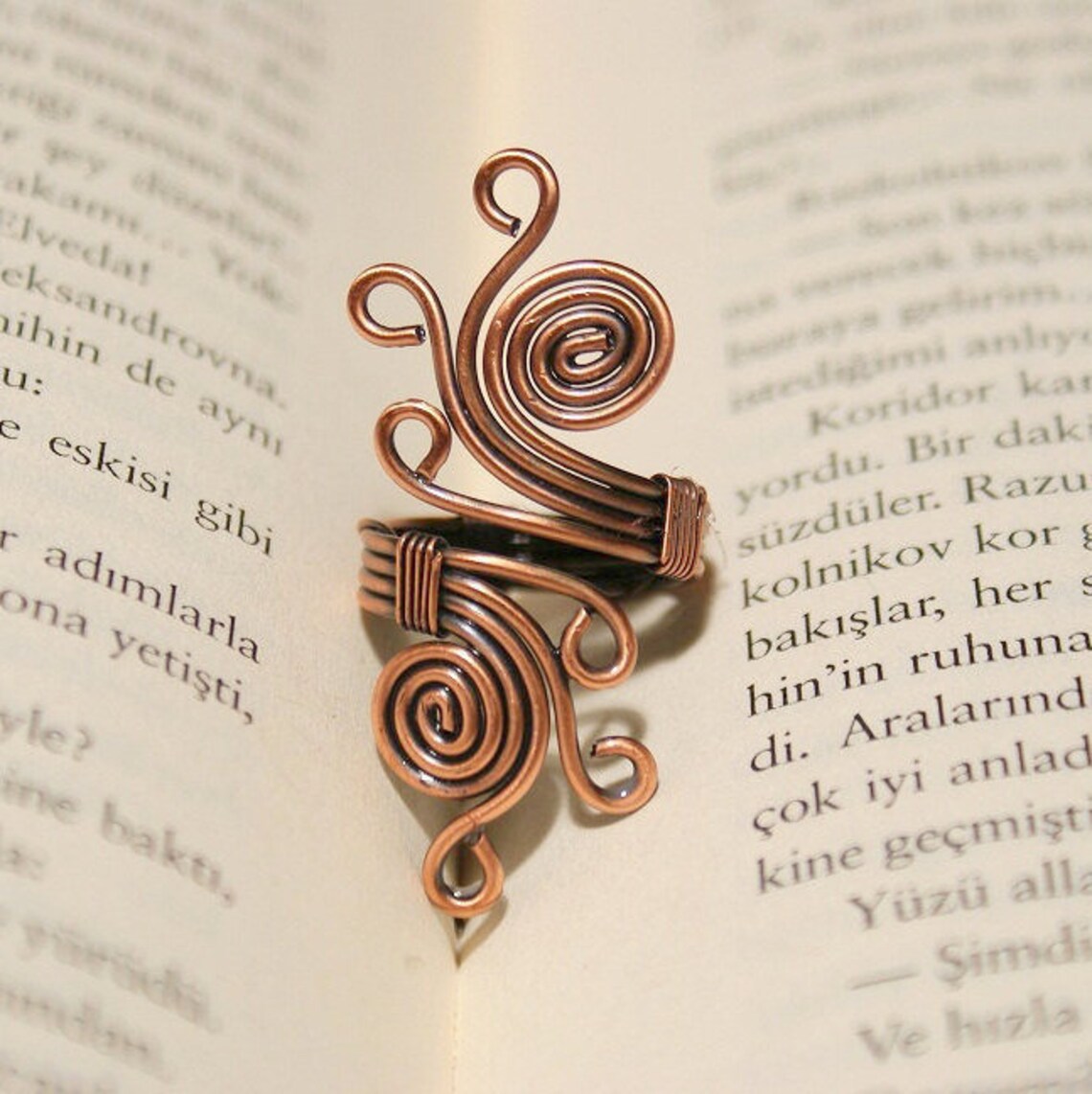 Wire Wrapped Ring Copper Ring Wire Wrapped Jewelry Handmade - Etsy
